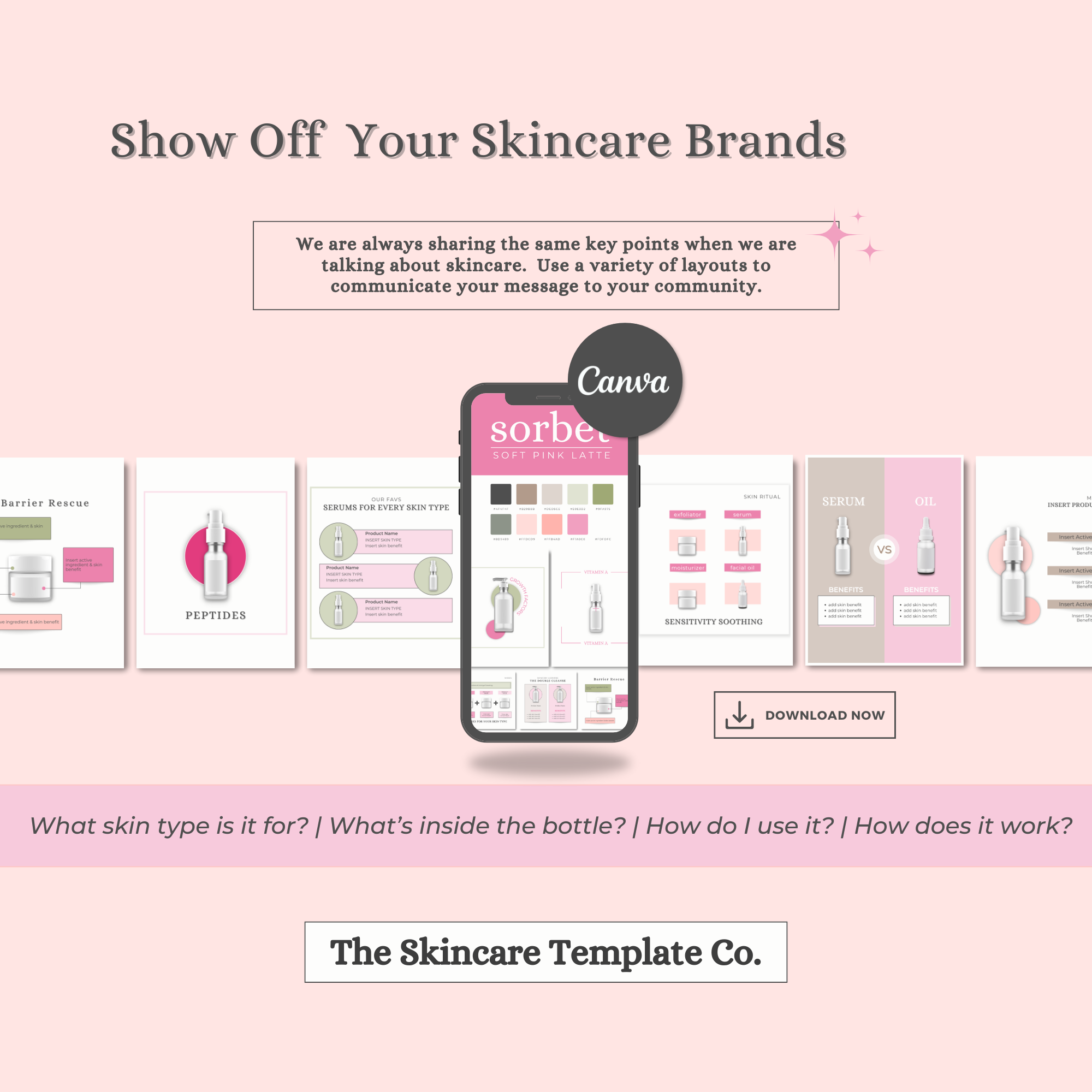 Esthetician Skincare Templates | Product Sales Booster Infographics ...